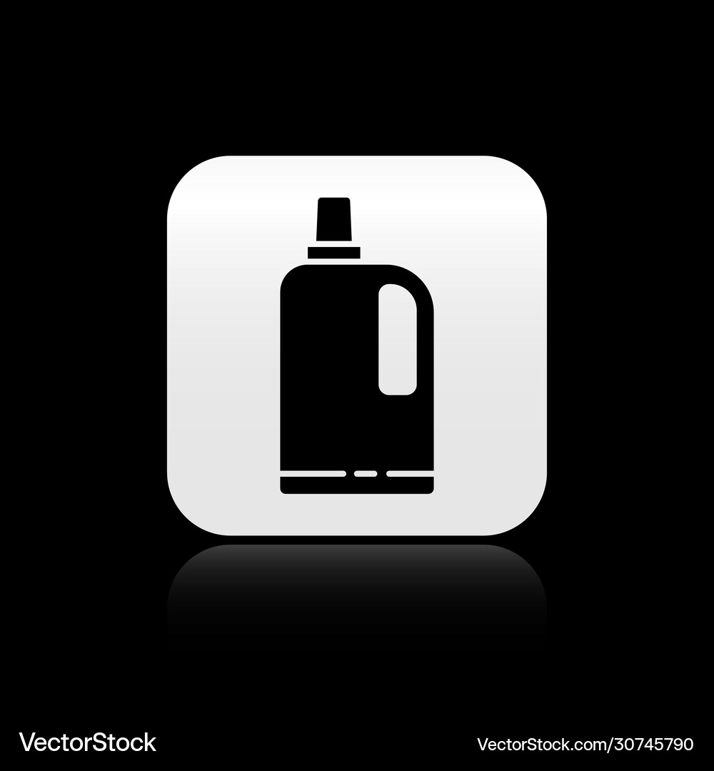 Black fabric softener icon isolated on Royalty Free Vector