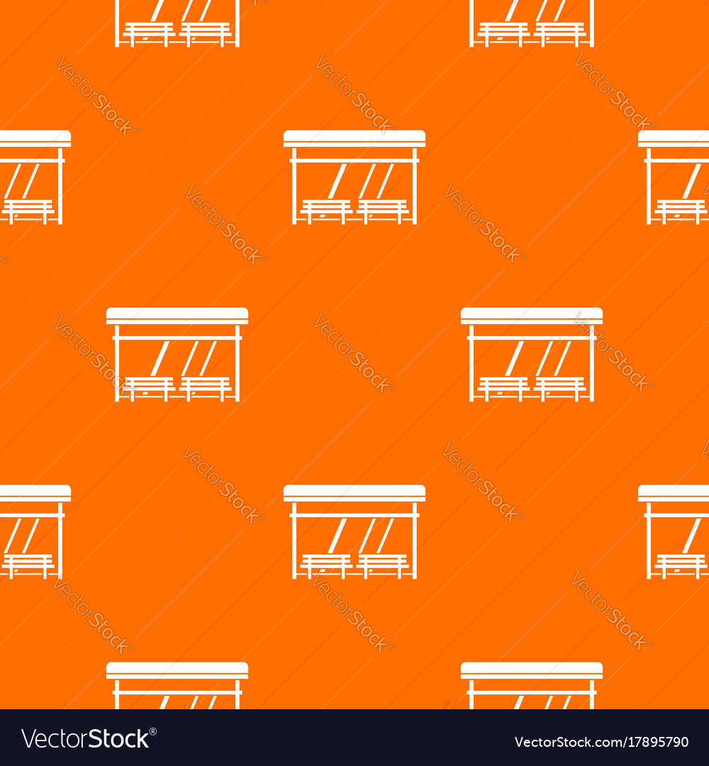 Bus stop pattern seamless Royalty Free Vector Image