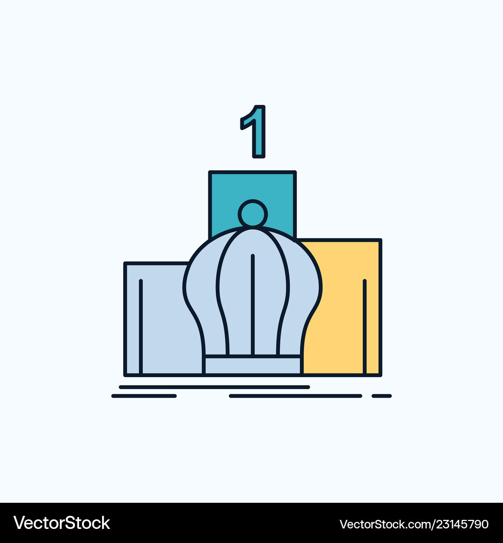 Crown king leadership monarchy royal flat icon Vector Image