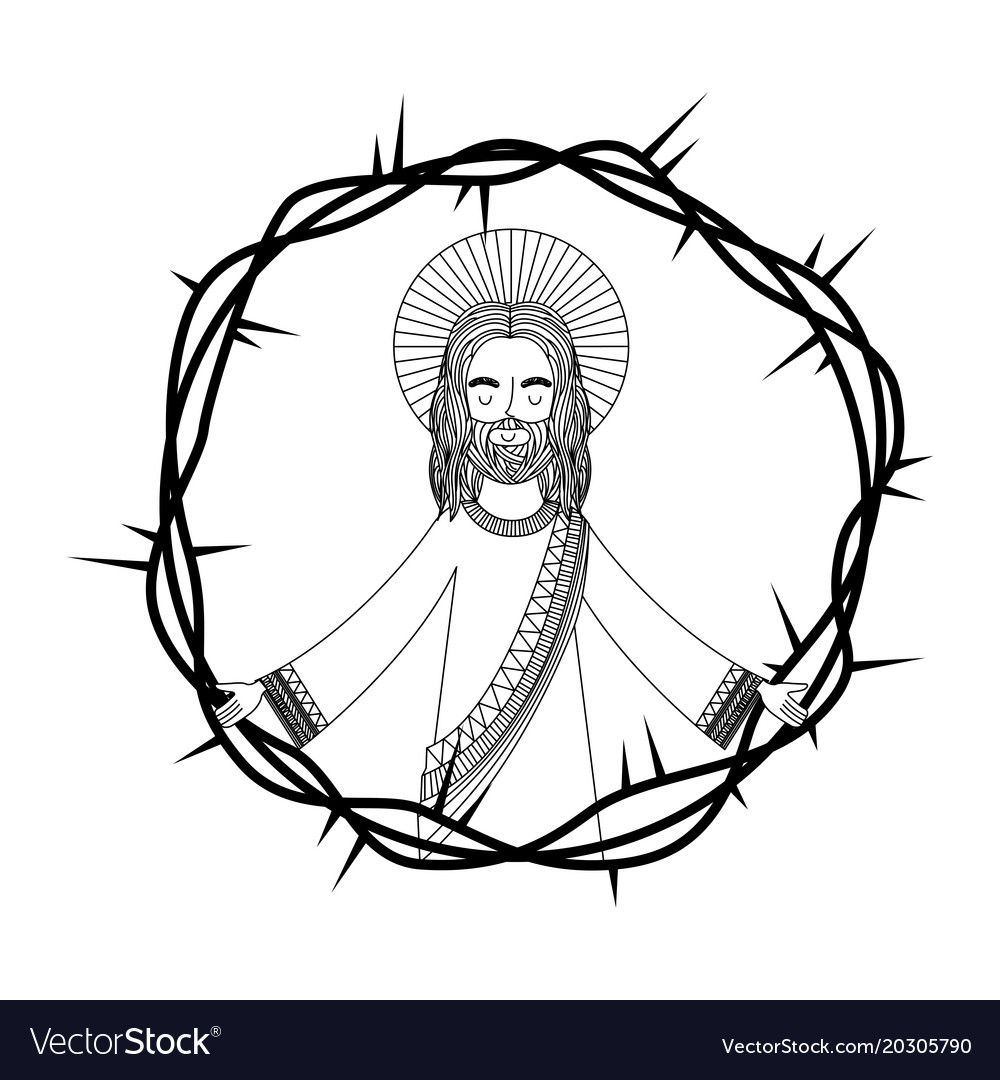 Jesus catholicism religion card Royalty Free Vector Image
