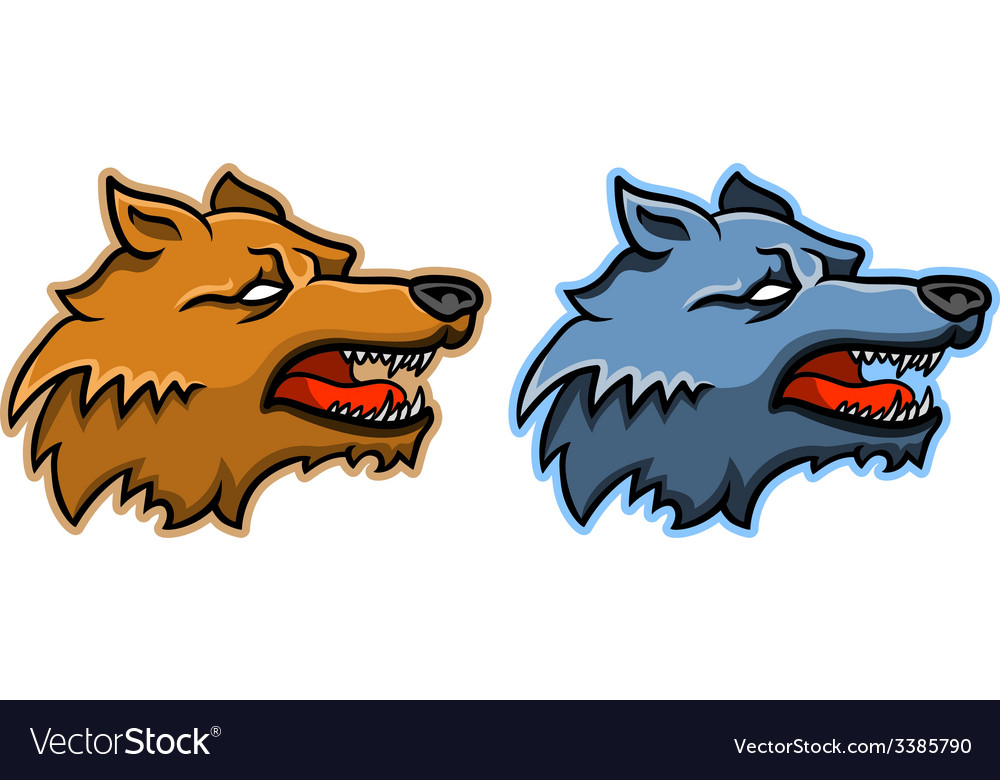 Wolf head Royalty Free Vector Image - VectorStock