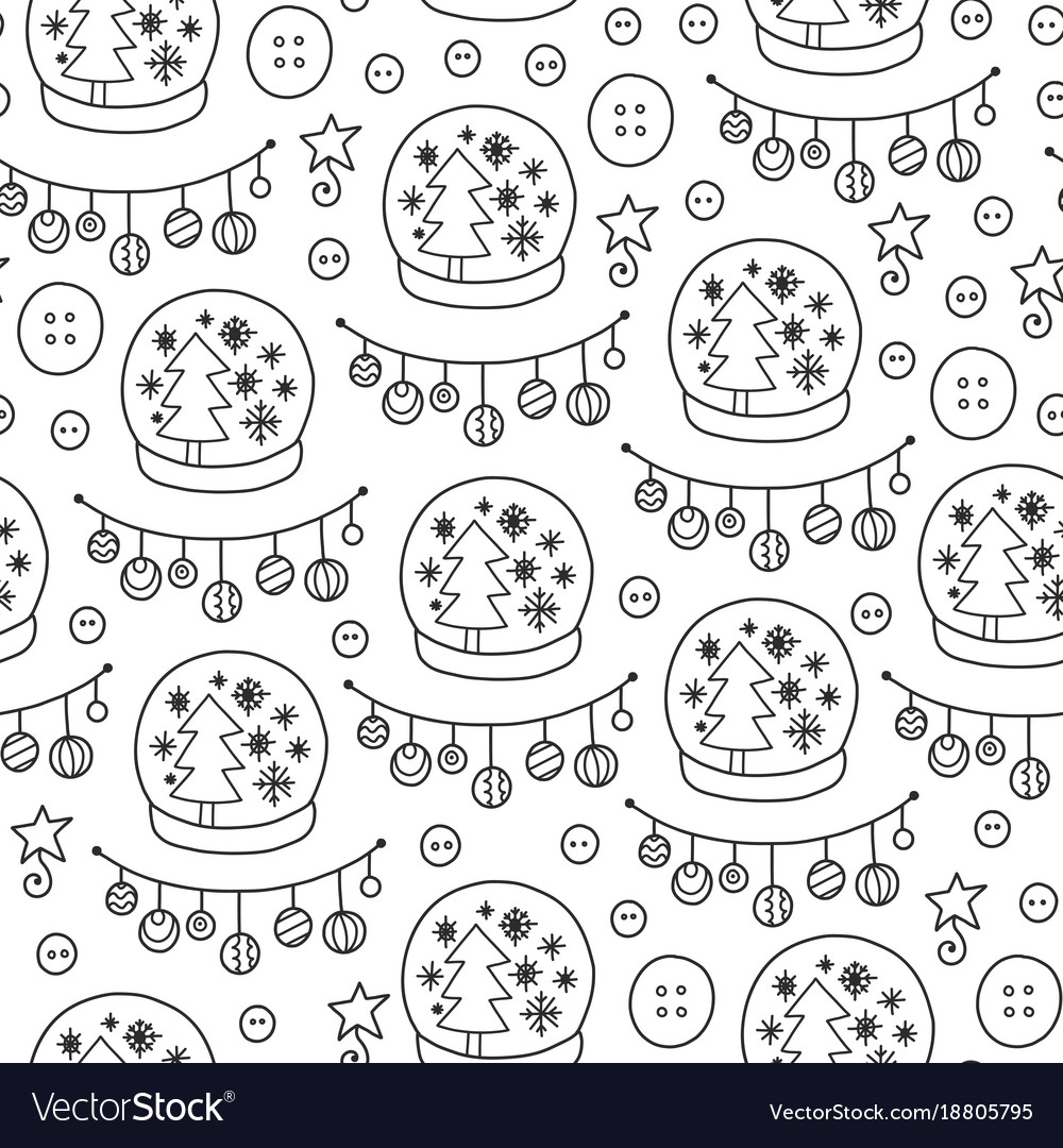 Doodle pattern Royalty Free Vector Image - VectorStock