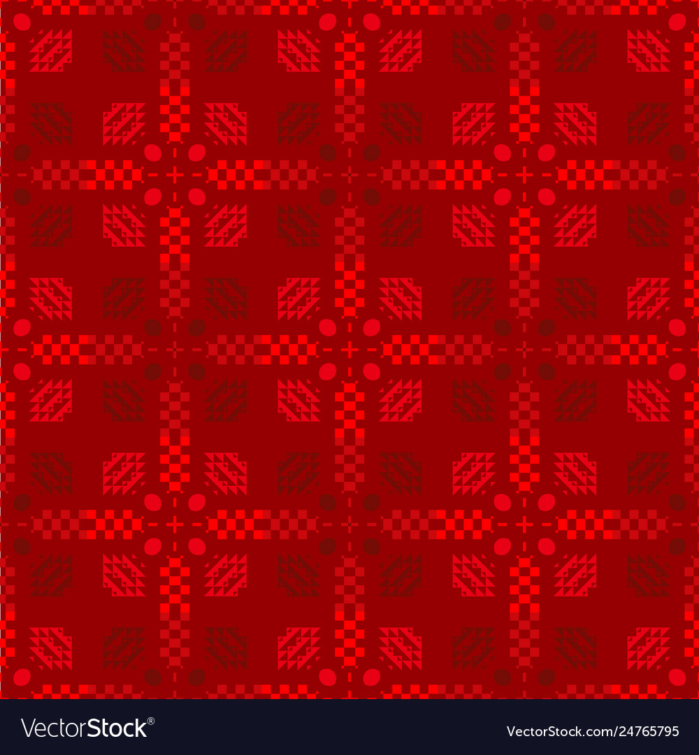 Geometric tiles seamless pattern Royalty Free Vector Image