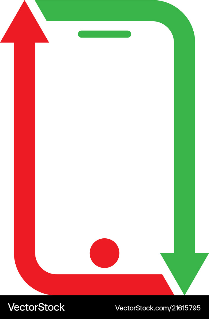 Phone arrow business Royalty Free Vector Image