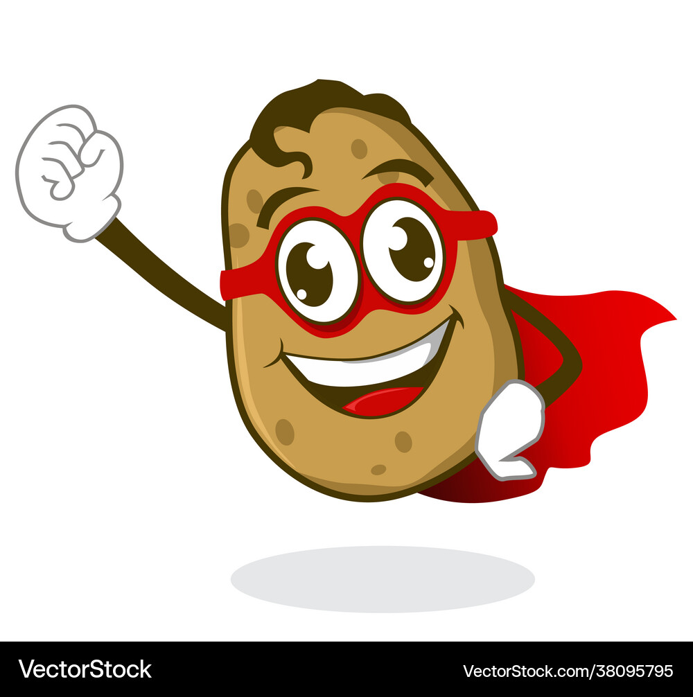 Potato mascot cartoon Royalty Free Vector Image