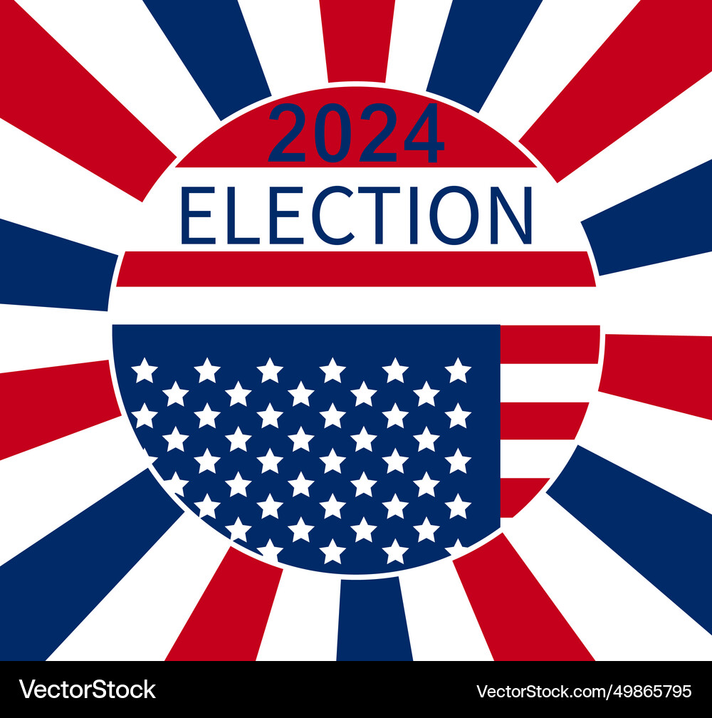 Presidential elections event banner background Vector Image