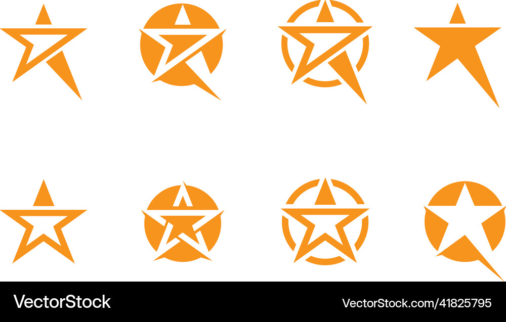 Star logo and symbol icon template Royalty Free Vector Image