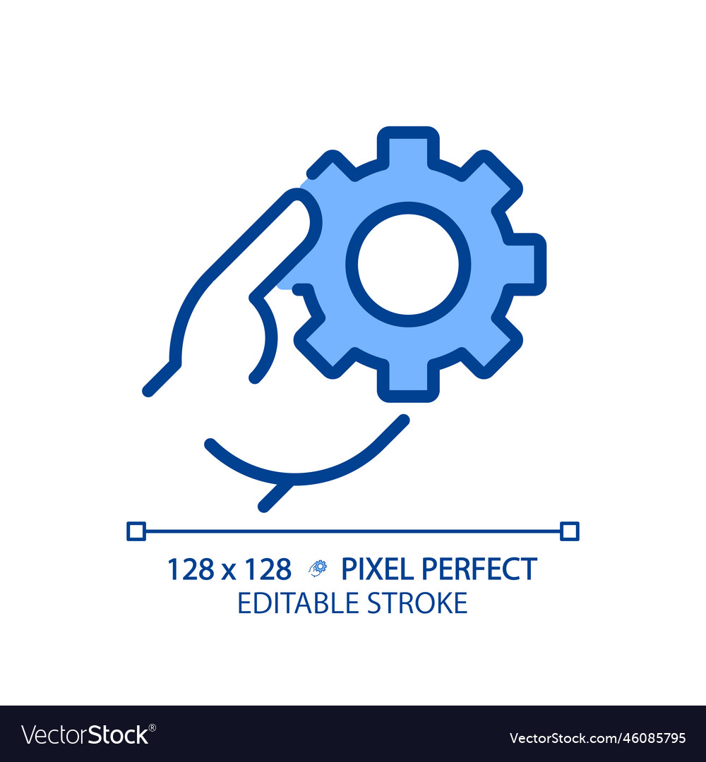 Workplace Interaction Optimization Pixel Perfect Vector Image