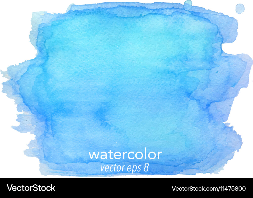 Abstract watercolor hand paint blue texture Vector Image