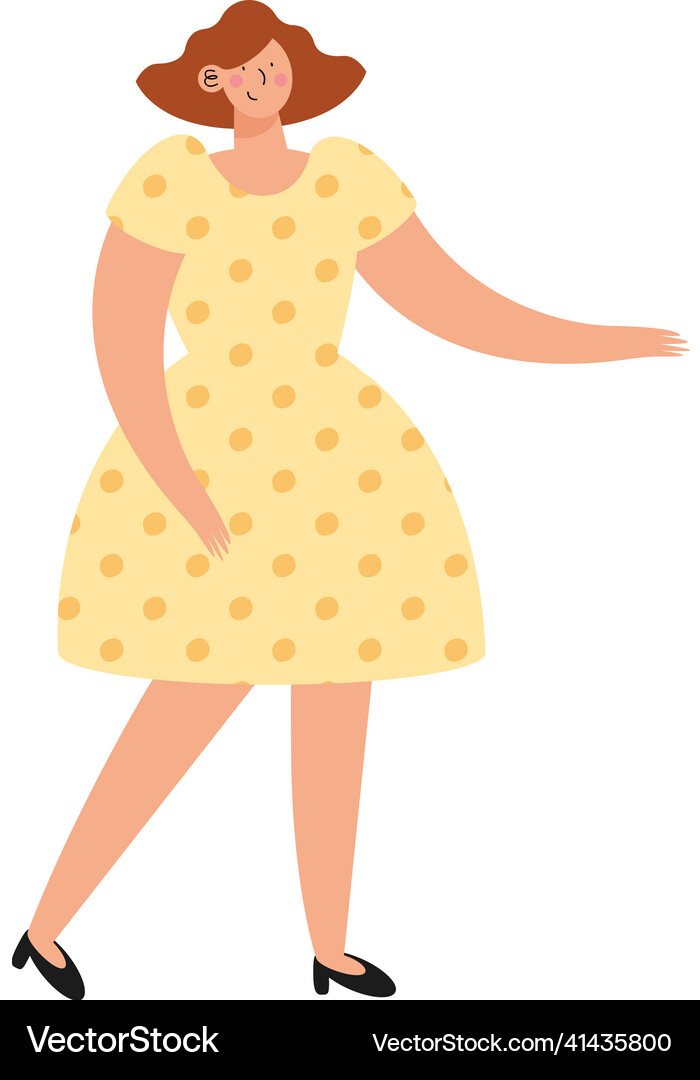 Beautiful woman standing Royalty Free Vector Image