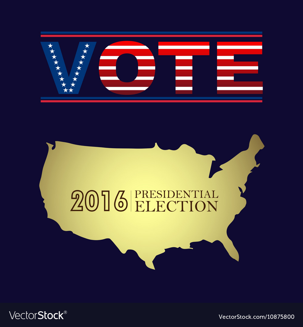 Digital usa presidential election 2016 Royalty Free Vector
