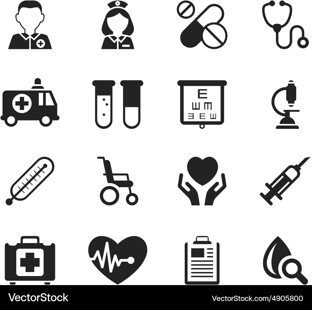 Medical icons Royalty Free Vector Image - VectorStock