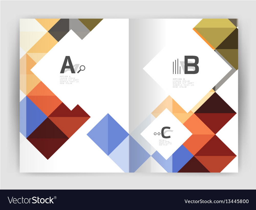 Square template background Royalty Free Vector Image