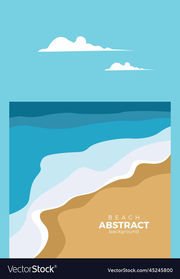 Tropical landscape of coast beautiful sea shore Vector Image