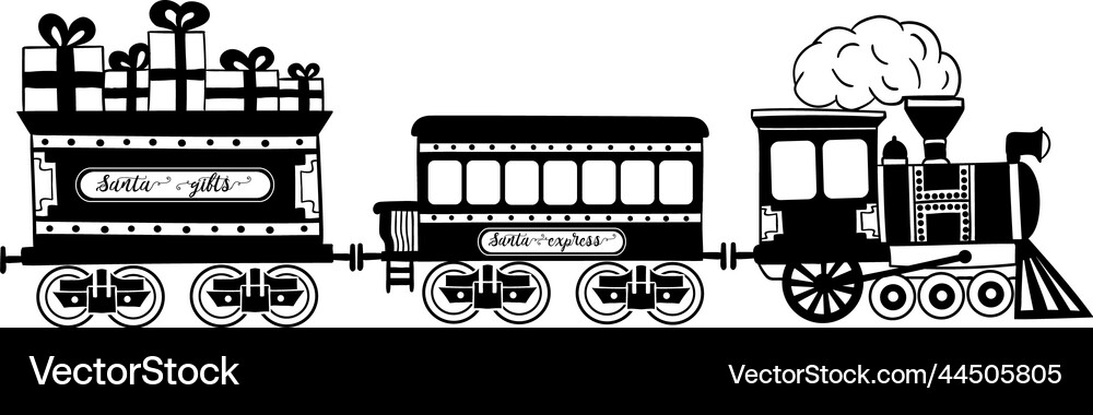 Choo Choo Train Black And White