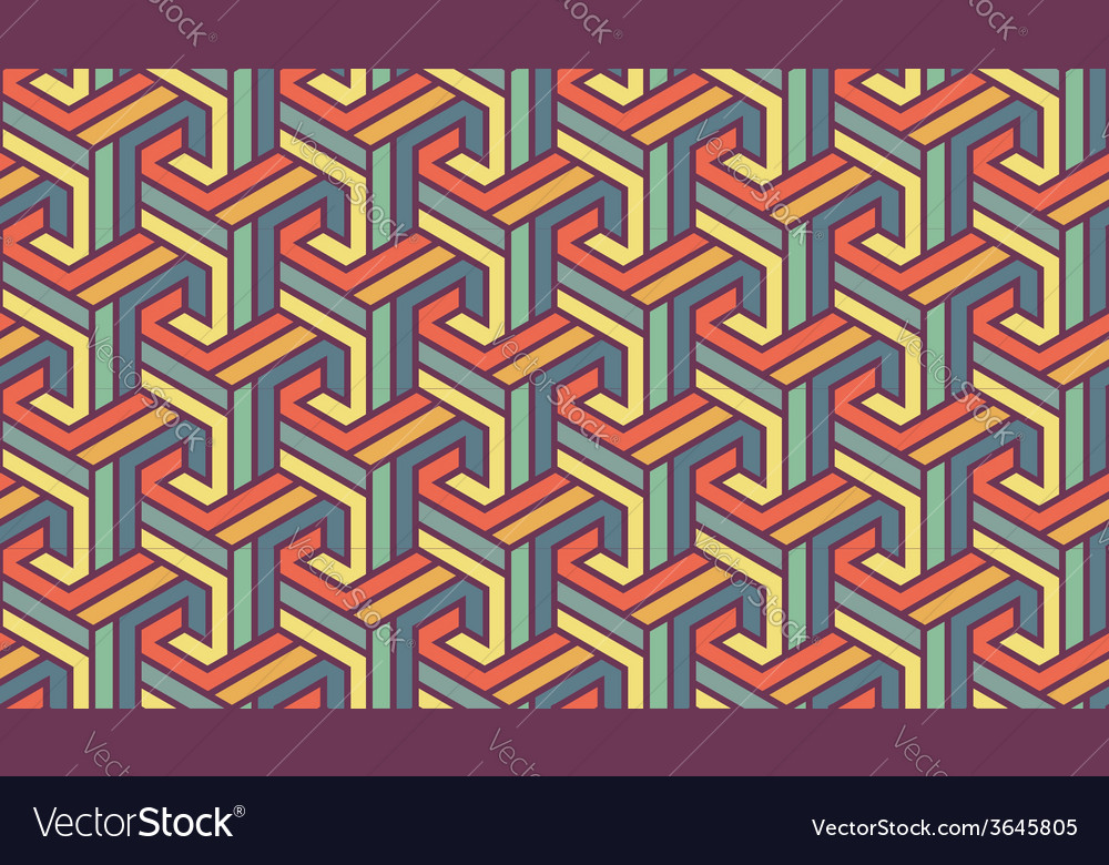 Colored Geometric Pattern Royalty Free Vector Image