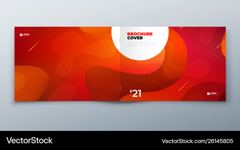 Minimal modern cover design dynamic colorful Vector Image
