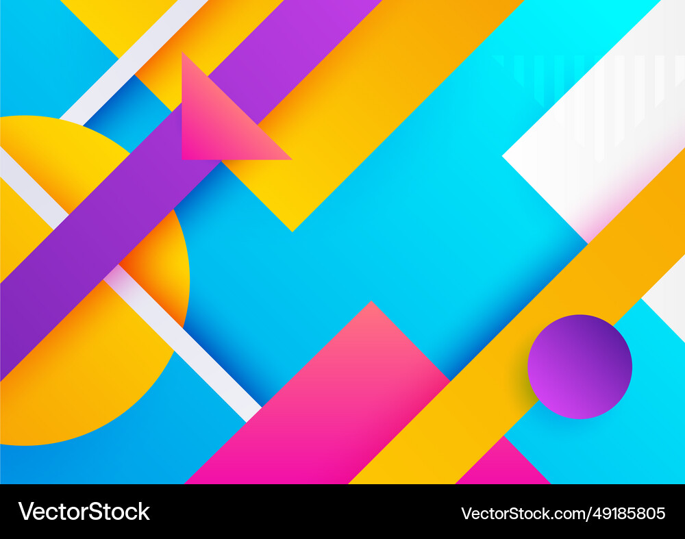 Modern bright colorful background for poster Vector Image