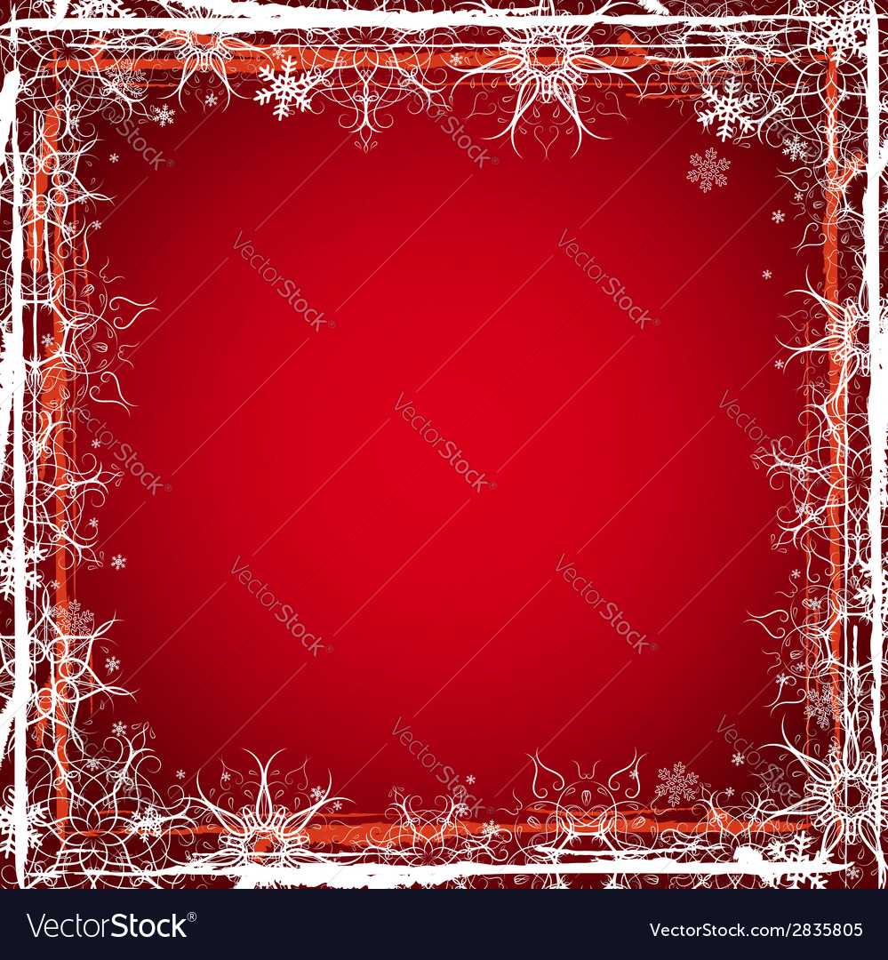 Red grunge christmas background Royalty Free Vector Image