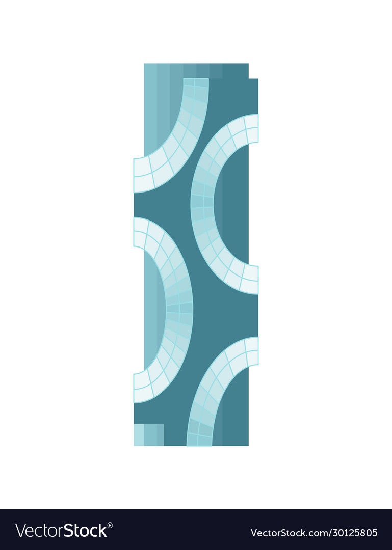 Skyscraper building modern flat office Royalty Free Vector