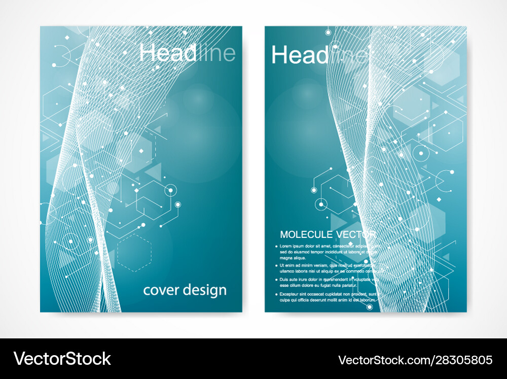 Templates for brochure magazine leaflet Royalty Free Vector