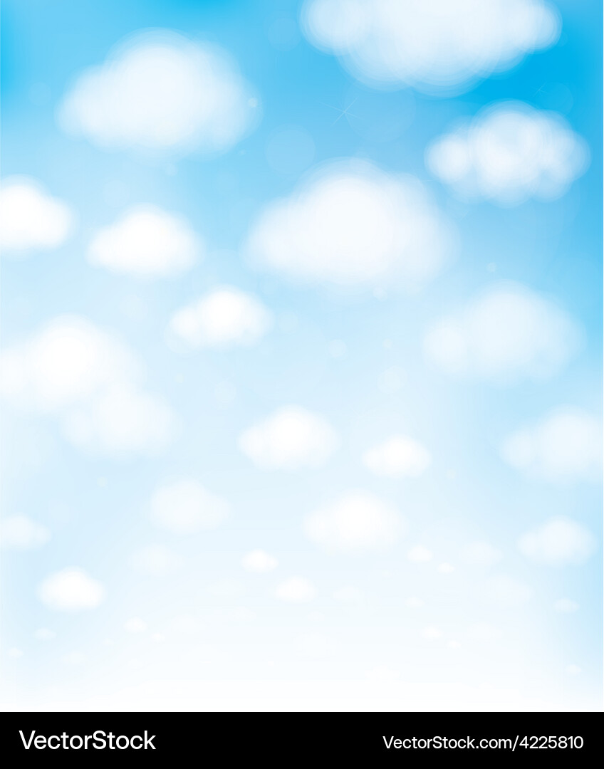 Blue Sky Clouds Royalty Free Vector Image - VectorStock