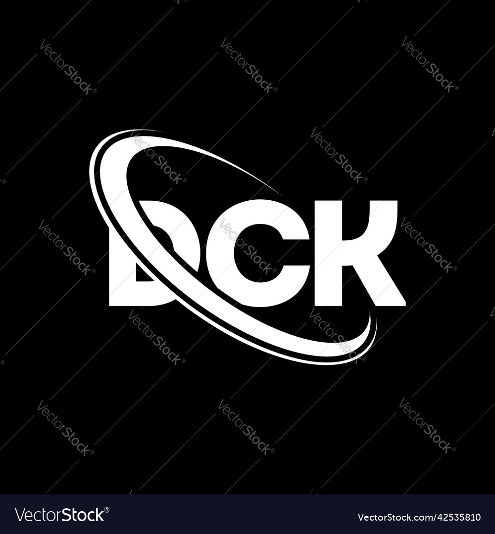 Dck logo letter design Royalty Free Vector Image