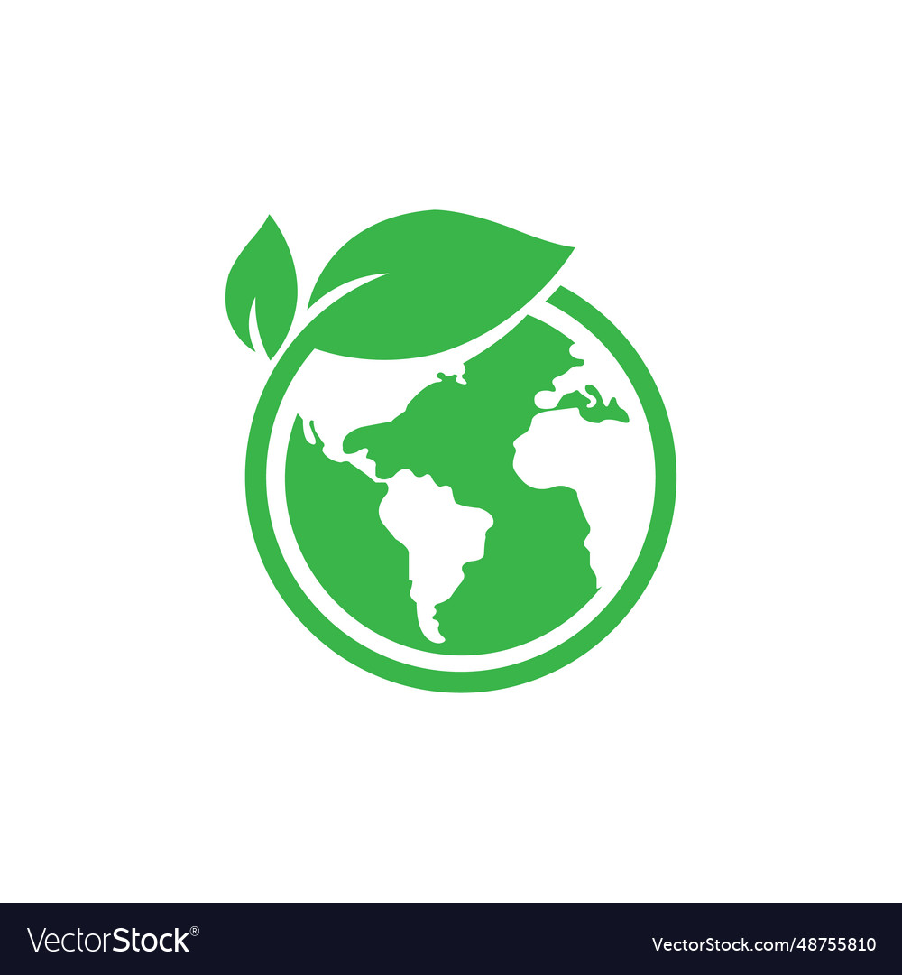 Eps10 of eco environment icon Royalty Free Vector Image