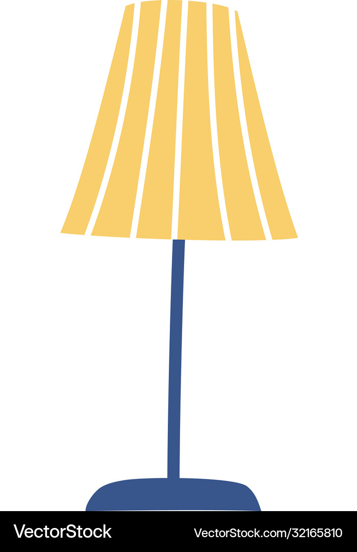 Lamp light decoration isolated icon white Vector Image