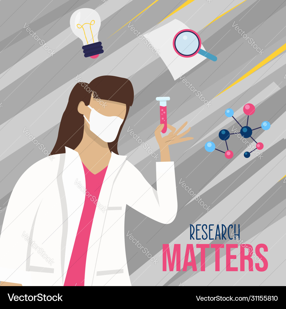 Research matters for science investigation concept
