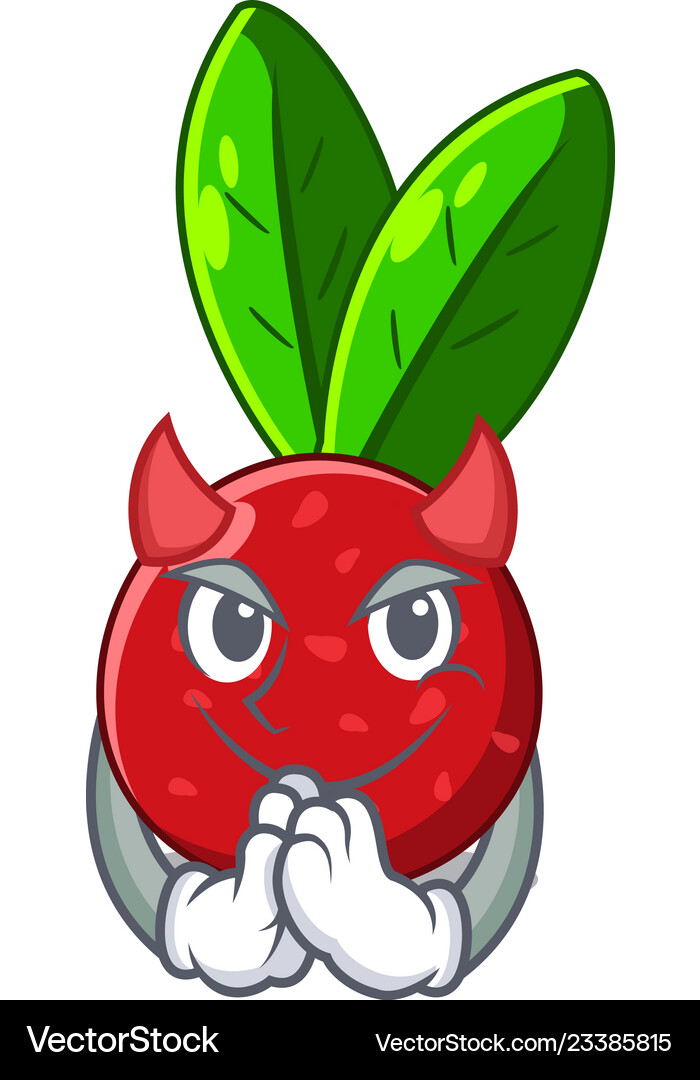 Devil fruit yangmei in the cartoon fridge Vector Image