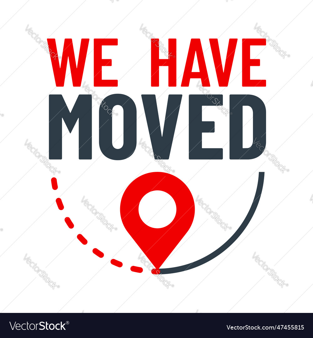 Have move icon we moved sign or symbol Royalty Free Vector