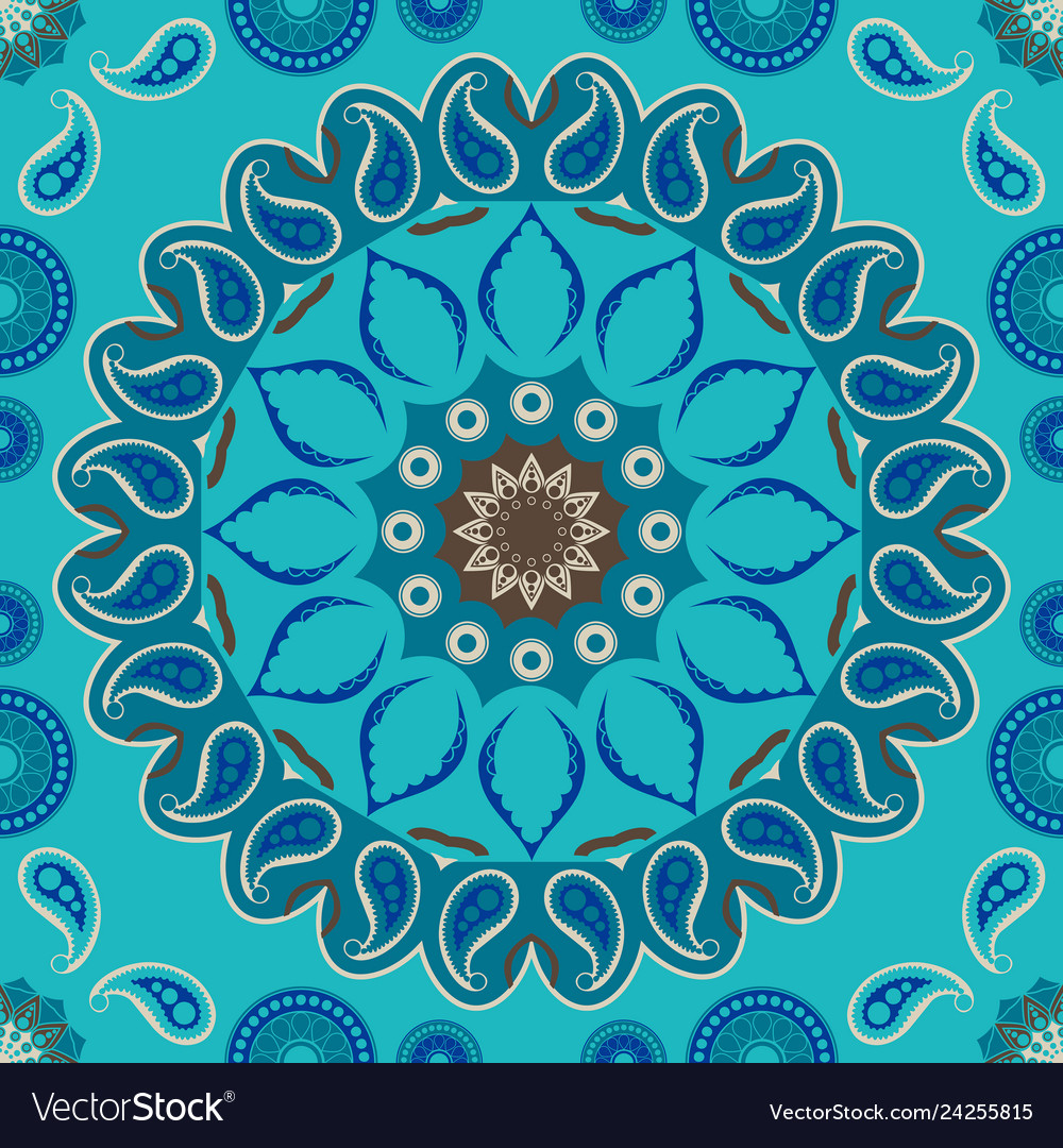 Indian seamless pattern Royalty Free Vector Image
