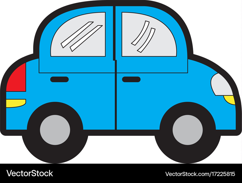 Isolated car toy Royalty Free Vector Image - VectorStock