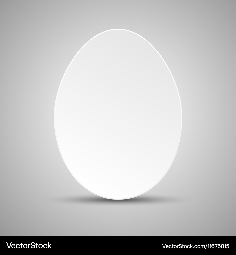 Paper banner design mockup egg Royalty Free Vector Image