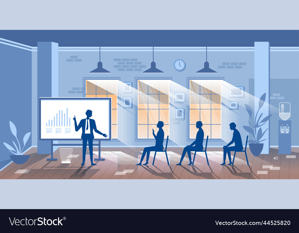 Business training class Royalty Free Vector Image