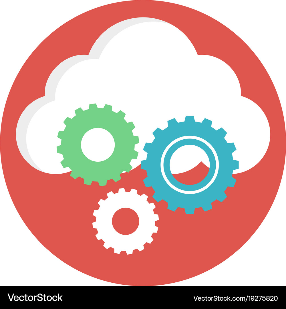Cloud technology or computing Royalty Free Vector Image
