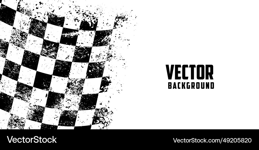 Formula 1 flag monochrome vintage background Vector Image