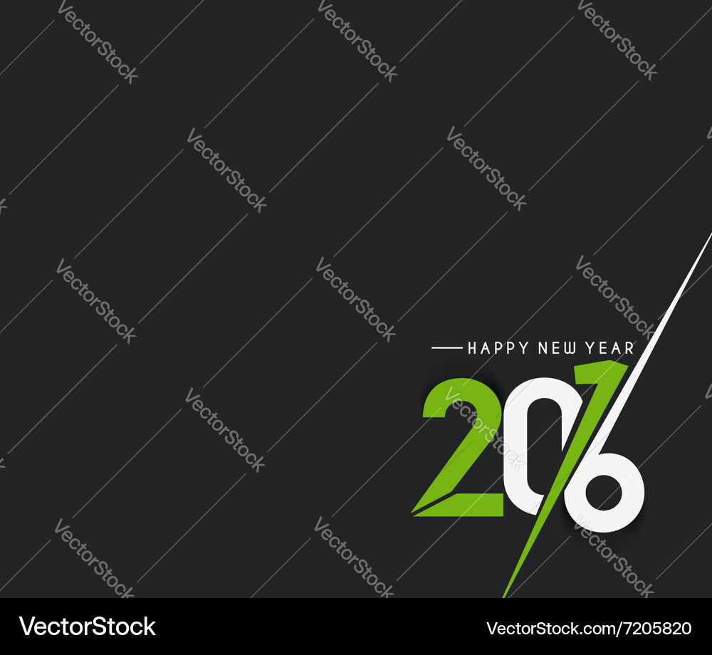 Happy new year 2016 Royalty Free Vector Image - VectorStock