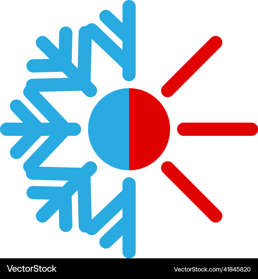 Hot and cold icon design template isolated Vector Image