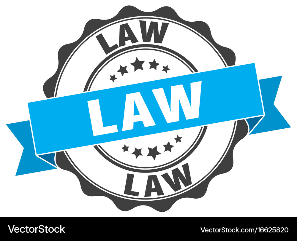 Law stamp sign seal Royalty Free Vector Image - VectorStock