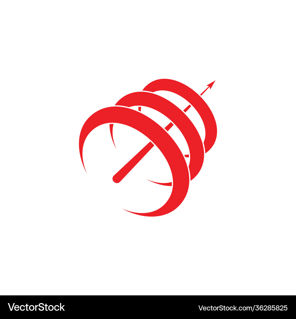 3d arrow up curves motion logo Royalty Free Vector Image