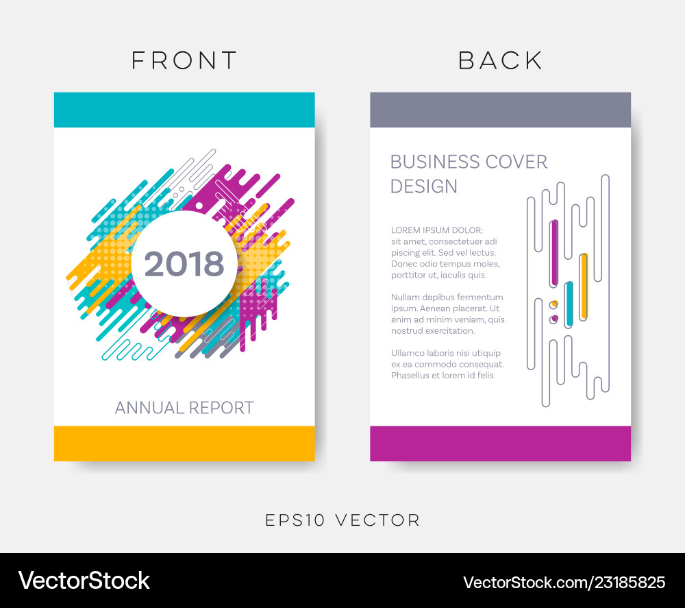 Abstract annual report or brochure design Vector Image