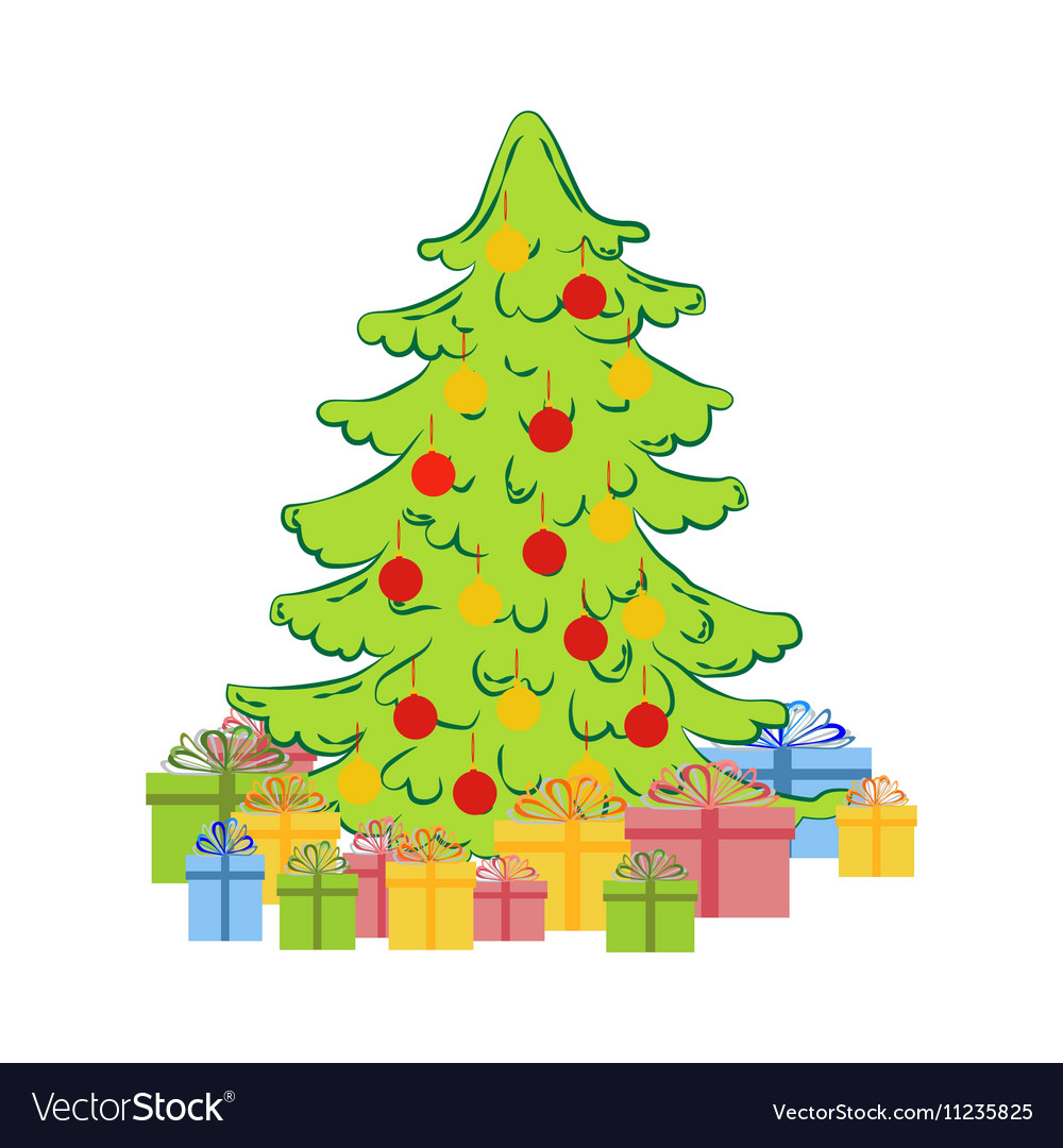 Christmas tree Royalty Free Vector Image - VectorStock