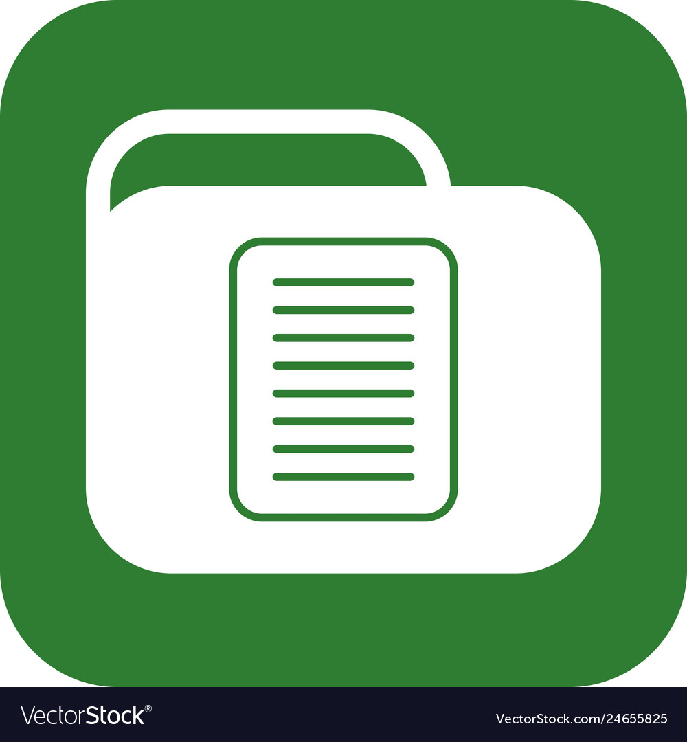 Document folder icon Royalty Free Vector Image