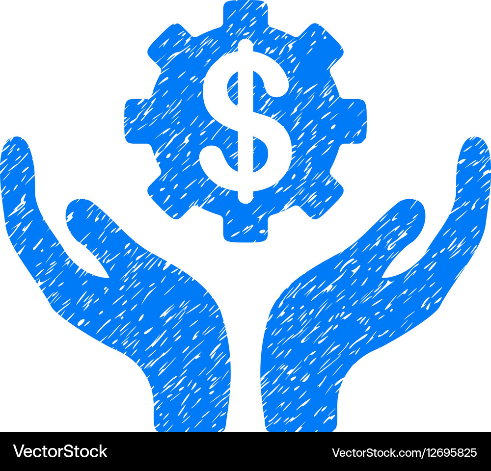 Maintenance price grainy texture icon Royalty Free Vector