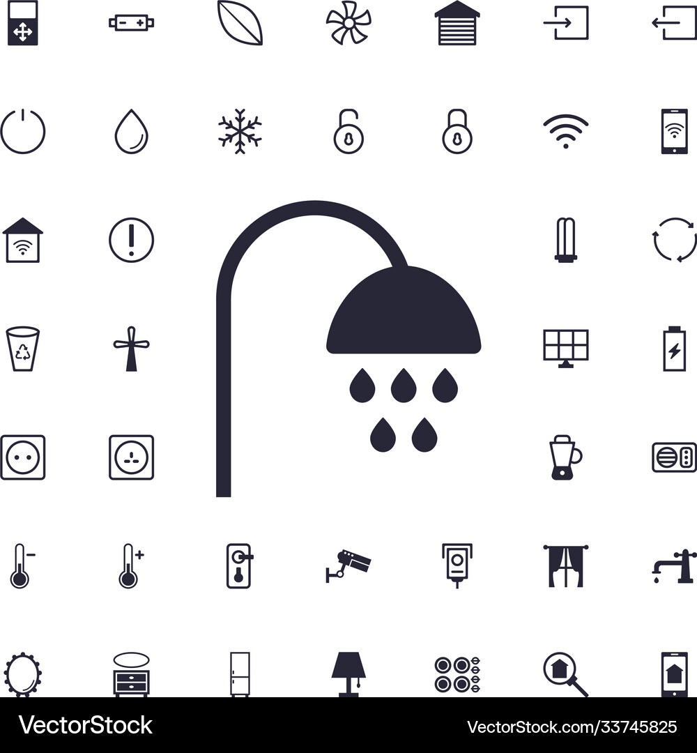 Shower icon Royalty Free Vector Image - VectorStock