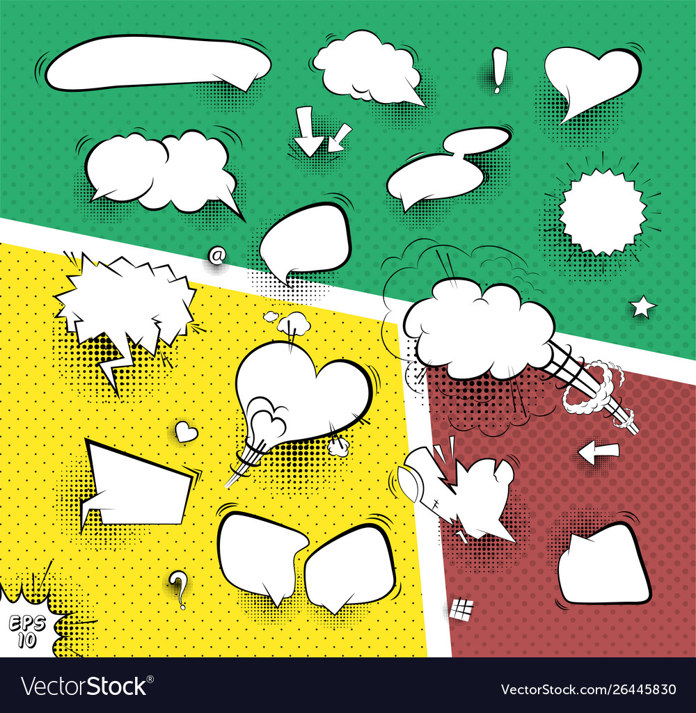 A High Detail Mock Up Typical Comic Royalty Free Vector