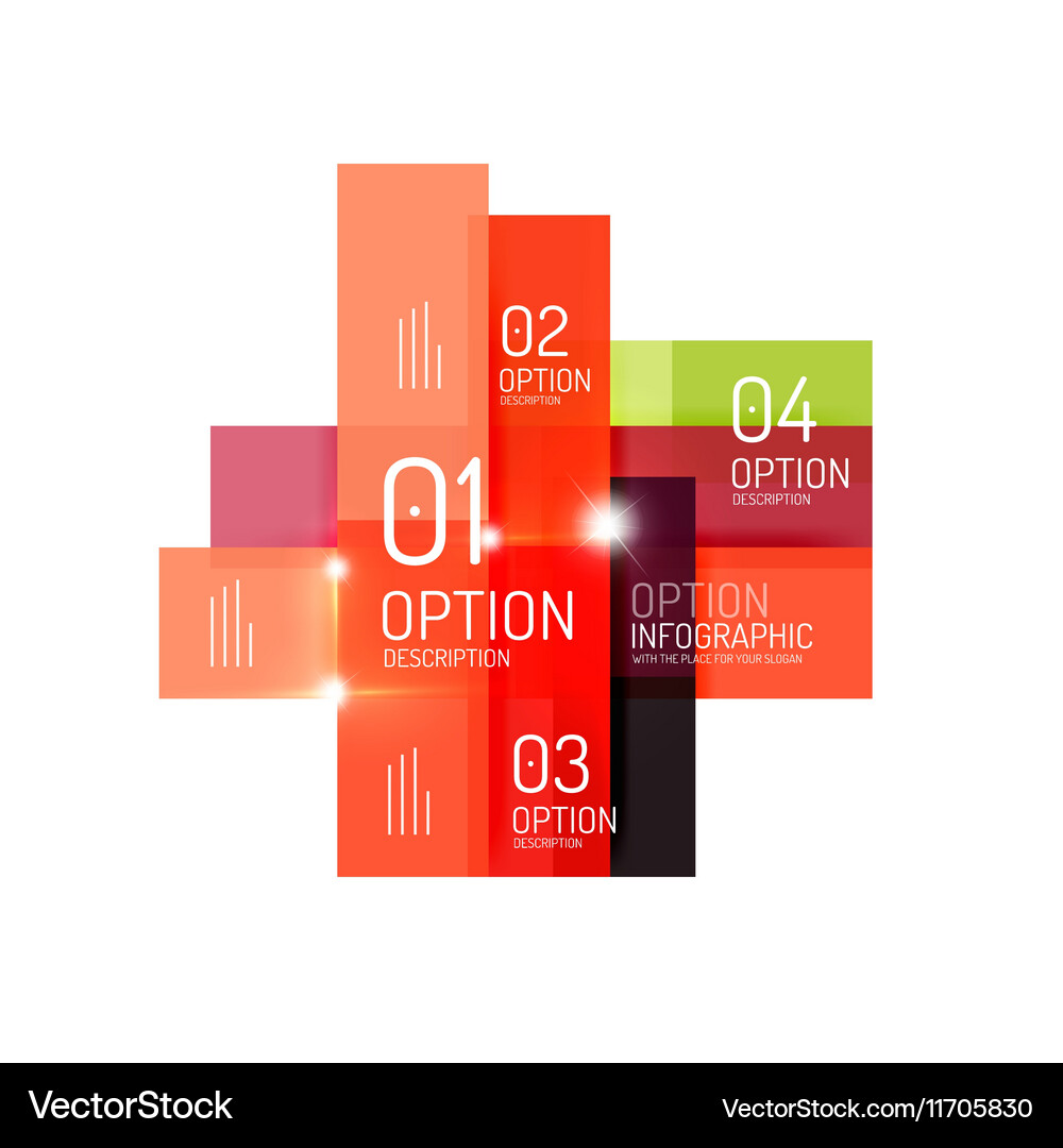Abstract background geometric infographic option Vector Image
