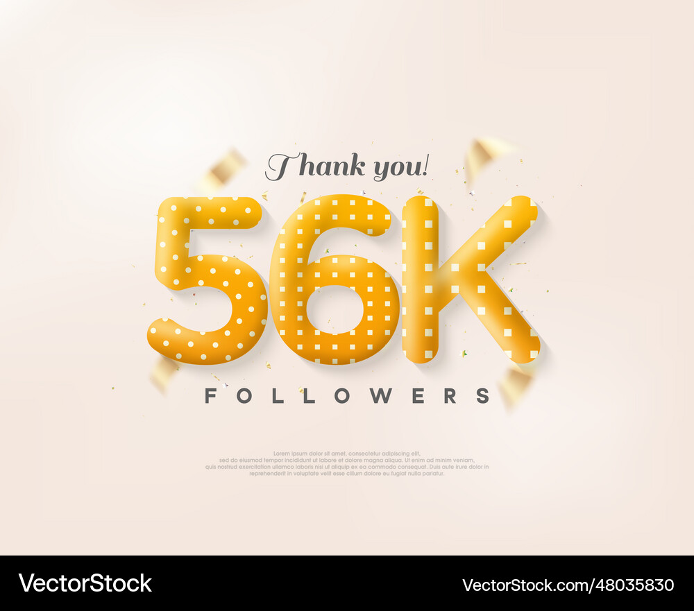 Beautiful design with 56k speech numbers Vector Image